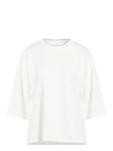 Peserico T-shirt With 3/4 Sleeves - White