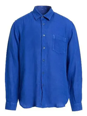 120% Lino Shirt Size Linen - Blue