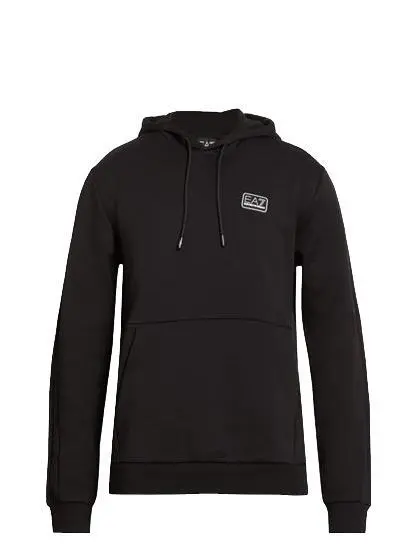 EA7 Cotton-blend Fleece Sweatshirt - Black