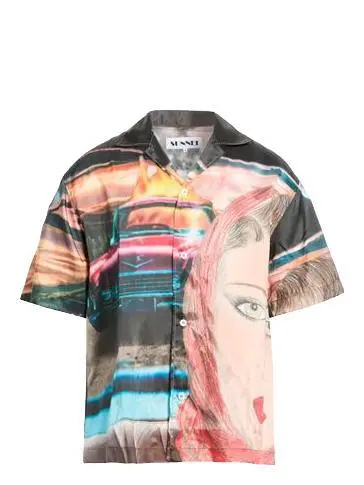 Sunnei Shirt Size Viscose - Black