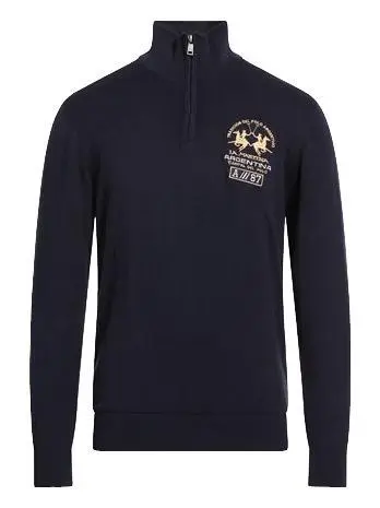 LA MARTINA Embroidered Half-zip Sweater - Navy