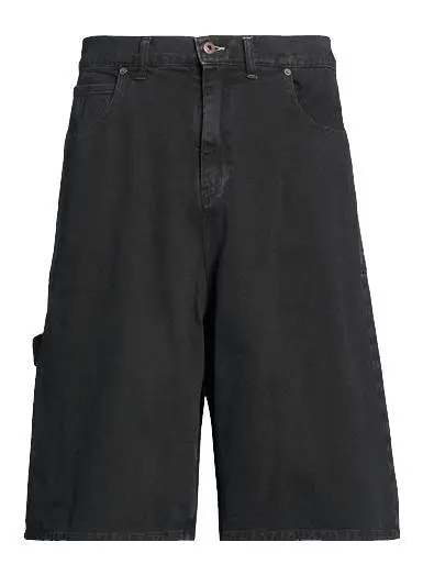 BERNA Denim Bermuda Shorts - Black