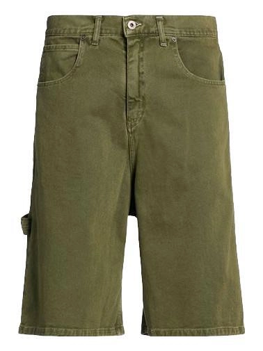 BERNA Military Cotton Elastane Denim Shorts - Green