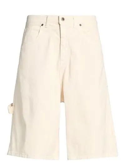 BERNA Denim Bermuda Shorts - White