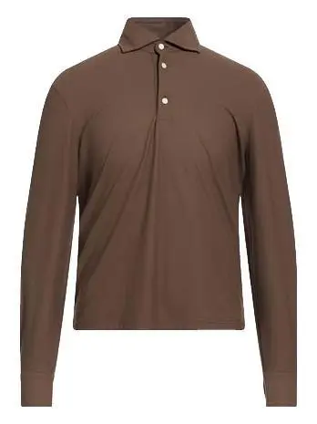 GHIRARDELLI Next Polo Shirt Size Nylon, Elastane - Brown