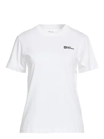 JACK WOLFSKIN Basic Tee In Organic Cotton - White
