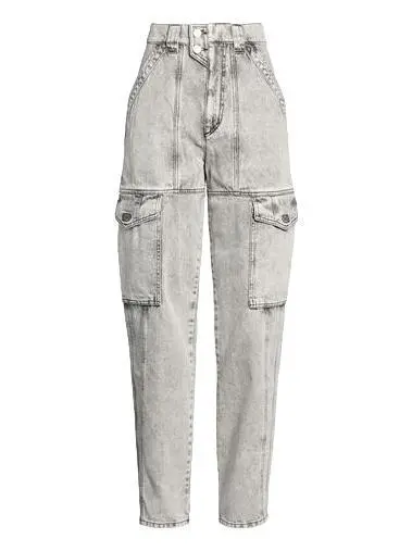 Isabel Marant Cotton Cargo Jeans - Black