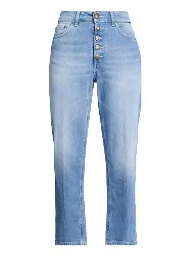 DONDUP Tapered Jeans With High Waist And Button Fly - Blue