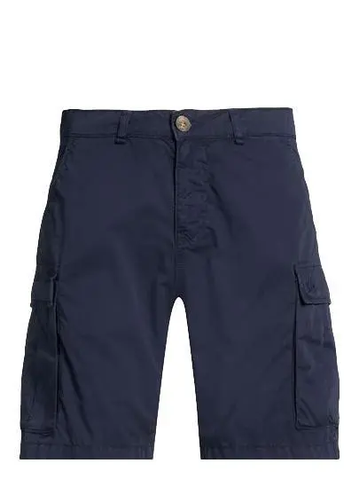 LA MARTINA Cotton Cargo Shorts - Blue