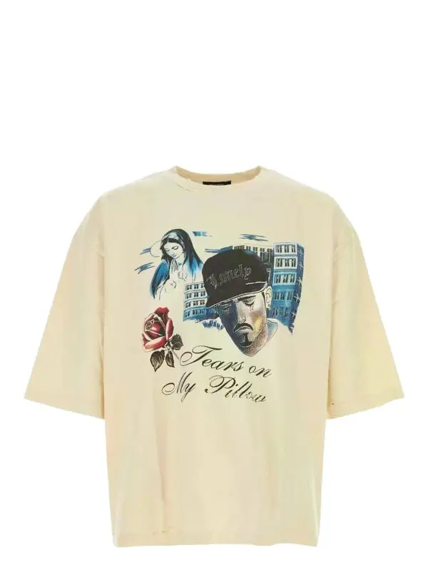 WILLY CHAVARRIA Graphic-print T-shirt - Neutrals