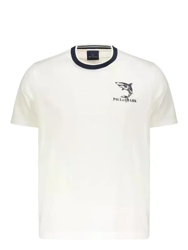 Paul & Shark Logo-print Crew-neck T-shirt - White