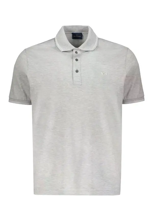 Paul & Shark Short-sleeve Cotton Polo Shirt - Grey