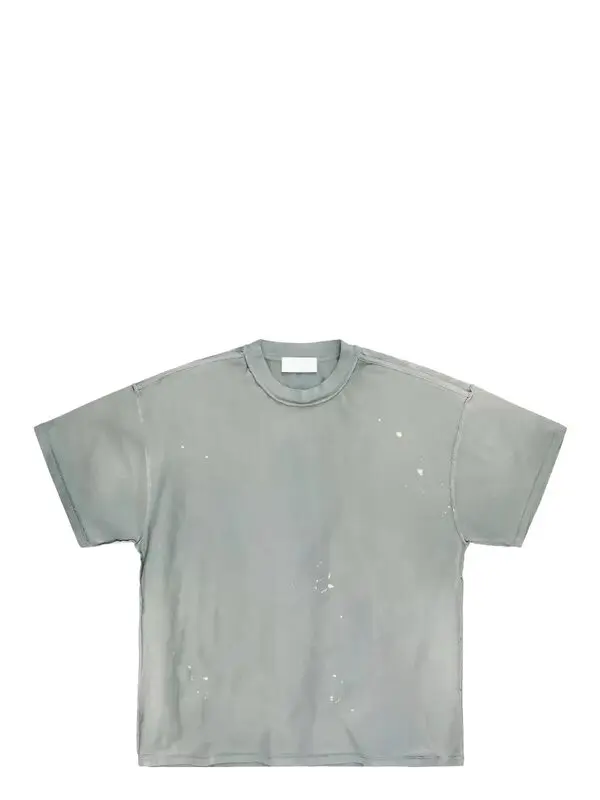 ALEXANDER DIGENOVA Paint-splatter Inside-out T-shirt - Blue