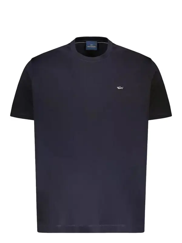 Paul & Shark Logo-patch Cotton T-shirt - Blue