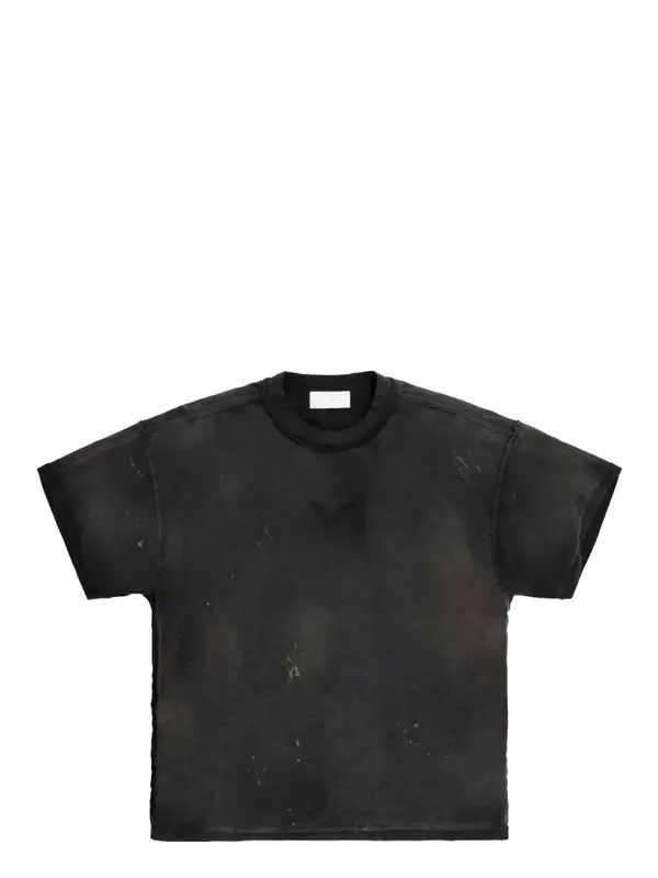ALEXANDER DIGENOVA Logo-print Inside-out T-shirt - Black