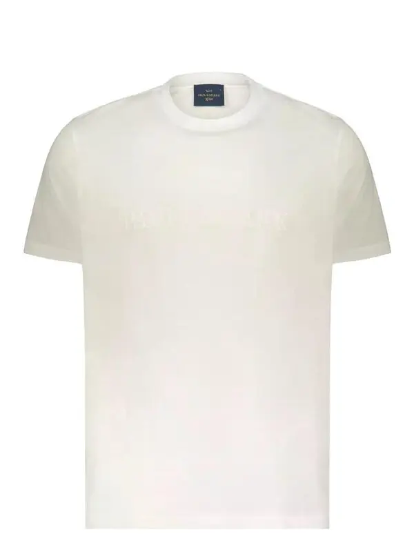 Paul & Shark Logo-embroidered Short-sleeve T-shirt - Neutrals