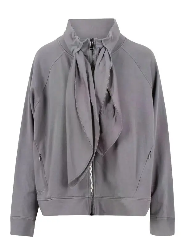 NOUMENO CONCEPT Tie-neck Pleated-back Jacket - Grey