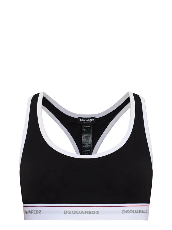 Dsquared2 Logo Lingerie Top - Black