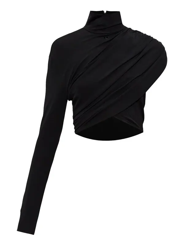 COURREGES Asymmetrical Top - Black