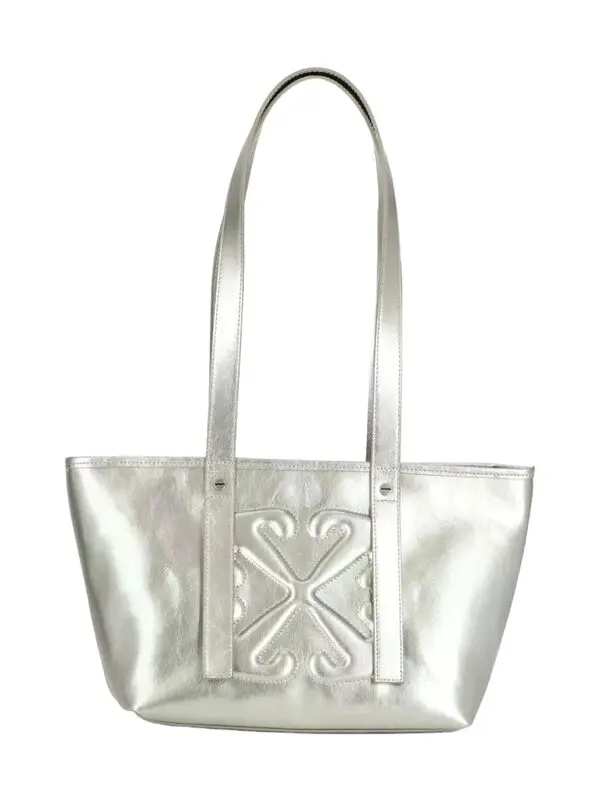 Off-White East West Tote Bag - Silver