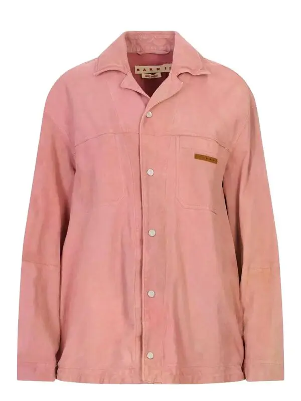 Marni Logo-patch Shirt - Pink