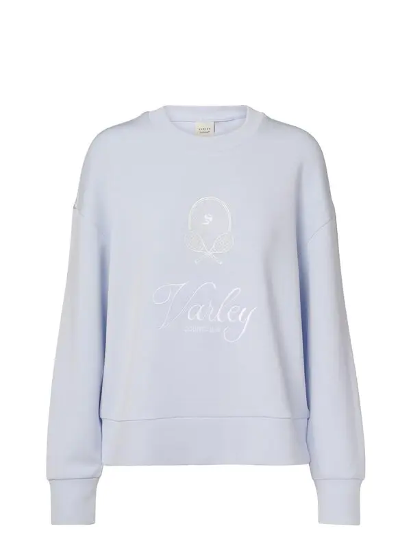 Varley Rasco Embroidered Sweatshirt - Blue