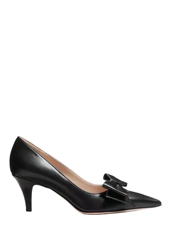Valentino Garavani Bowow Kidskin Pumps - Black