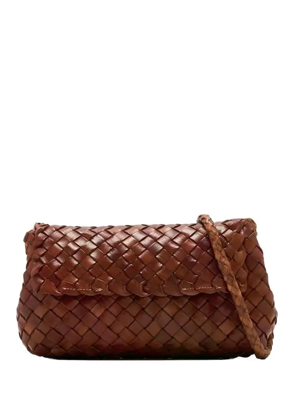 LOEFFLER RANDALL Vinnie Leather Crossbody Shoulder Bag - Brown
