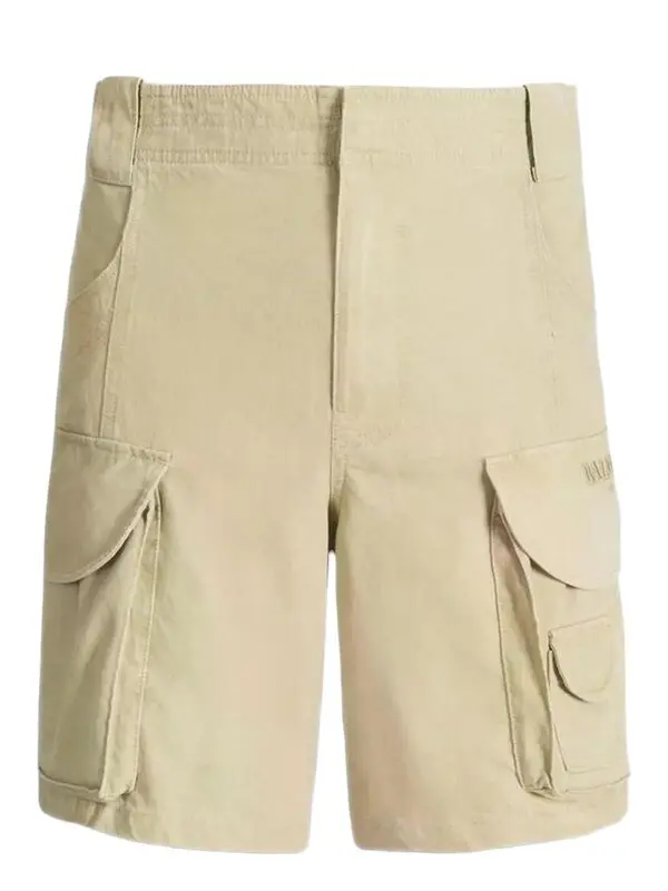 Balmain Cotton Cargo Bermuda Shorts - Neutrals
