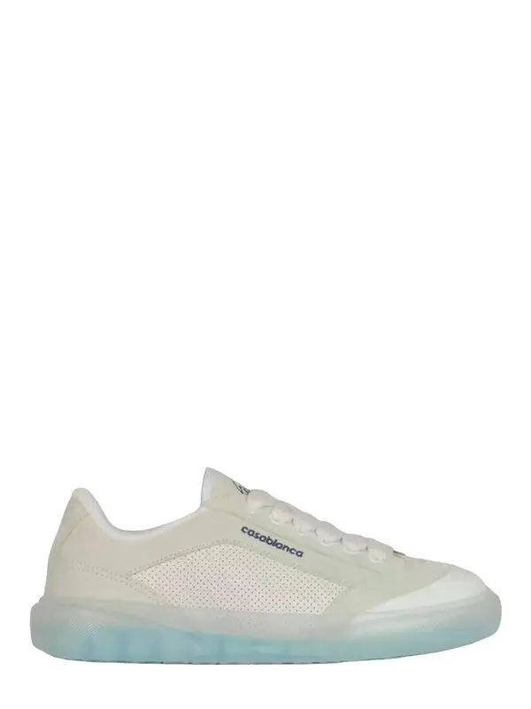 Casablanca Del Mar Lace-up Leather Sneakers - White