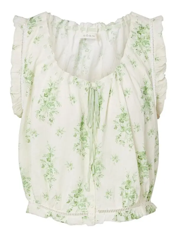 DÔEN Cotton Traveler Top - Green