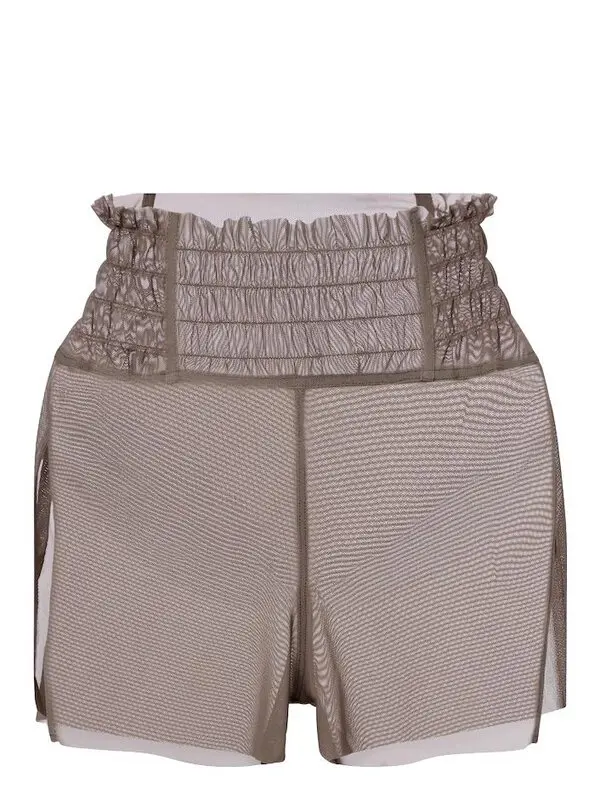 Rick Owens Boxing Sheer Tulle Shorts - Grey