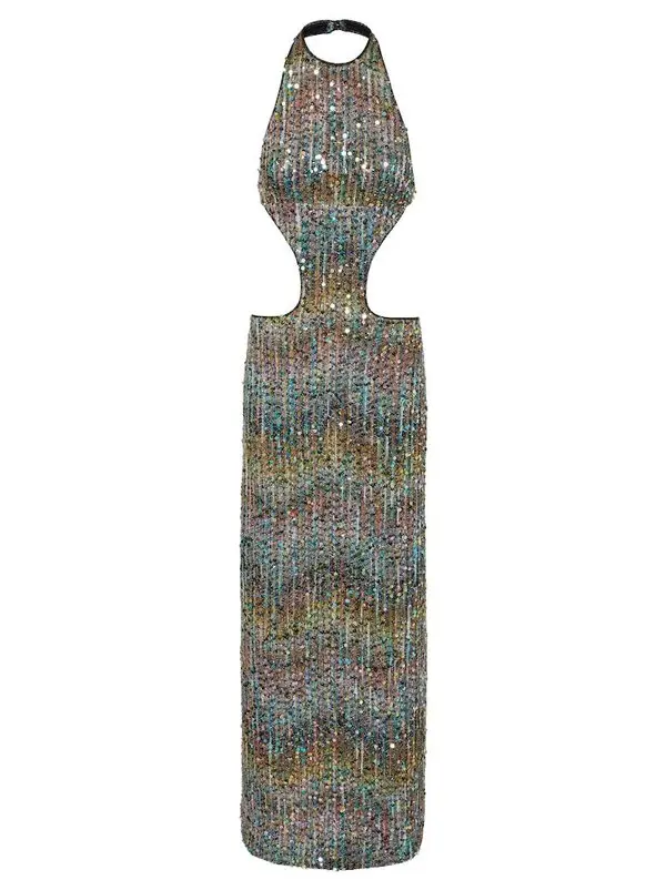 Missoni Open-back Sequined Lamé Gown - Multicoloured