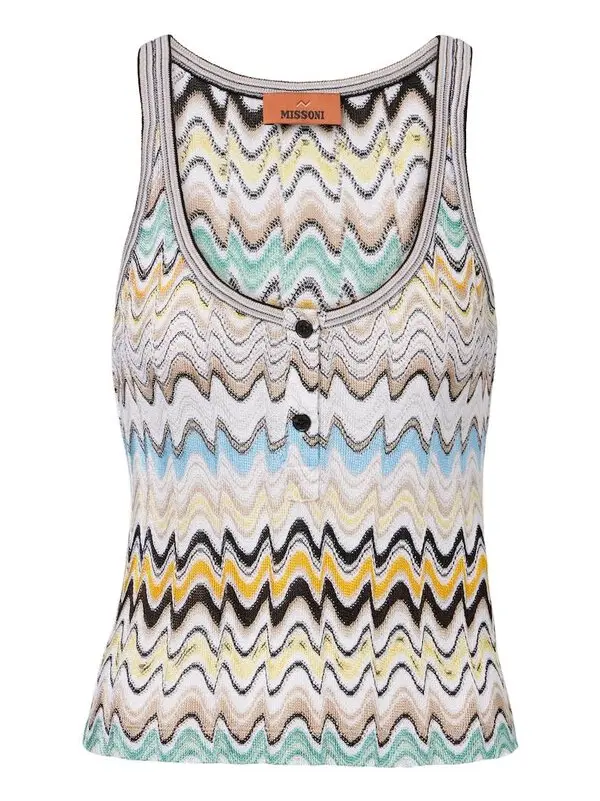Missoni Intarsia Tank Top - Multicoloured