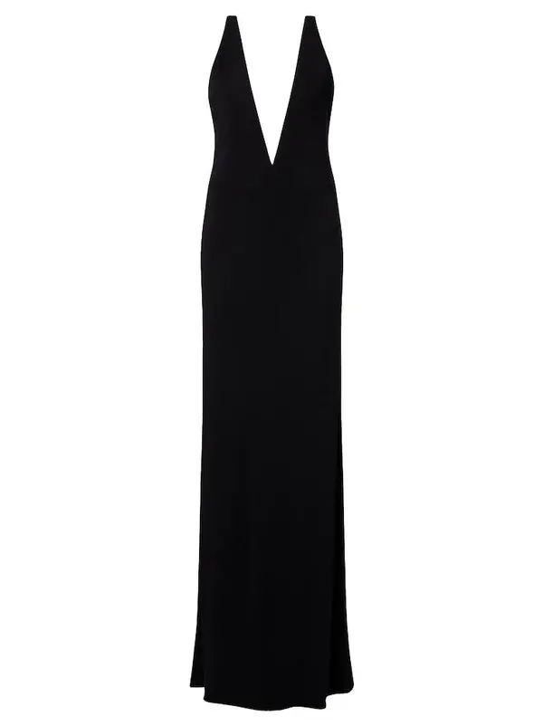 TOM FORD Impossible Crêpe Jersey Gown - Black