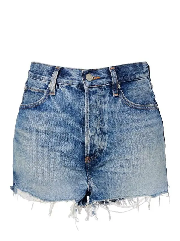 FRAME The Dare Denim Shorts - Blue