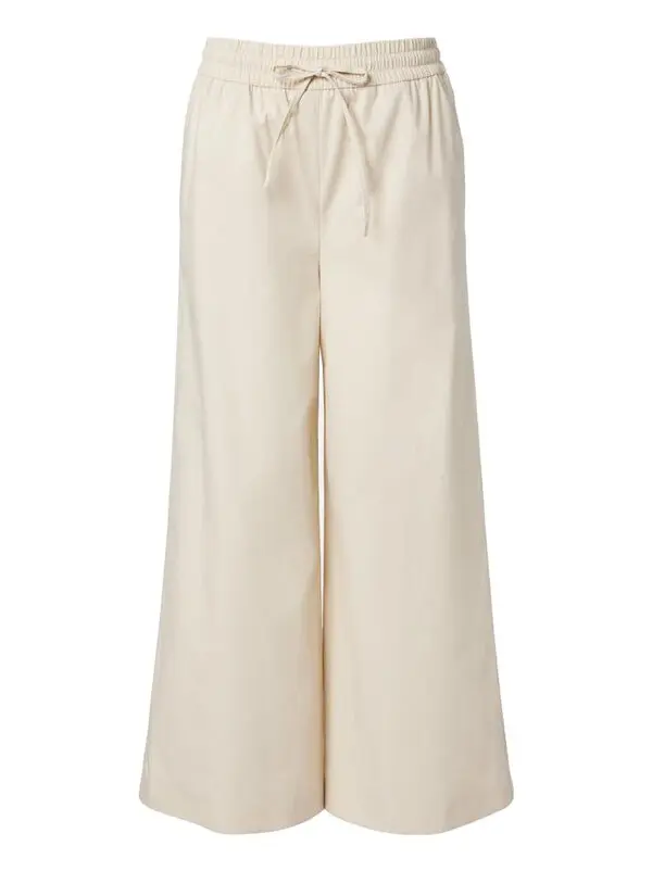 JOSEPH Thurla Wide-leg Cotton Pants - Beige