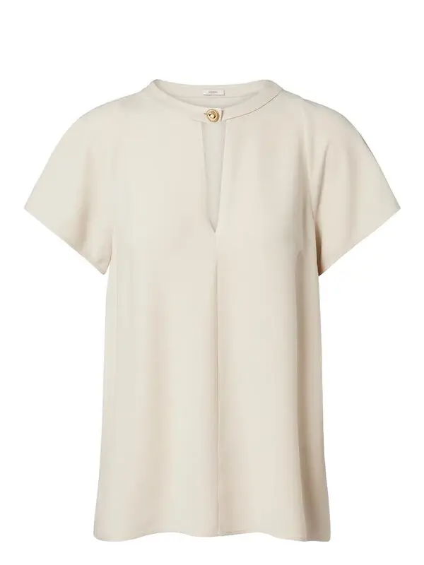 JOSEPH Donna Crêpe Top - White
