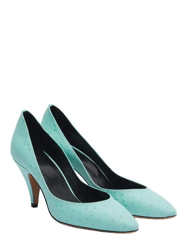 JUDE Haze Leather Pumps - Blue