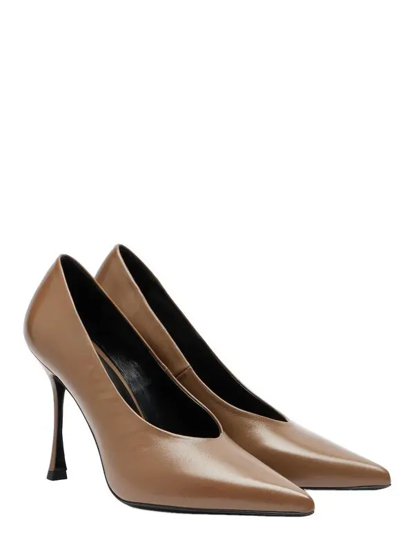 JUDE Kiss Leather Pumps - Brown