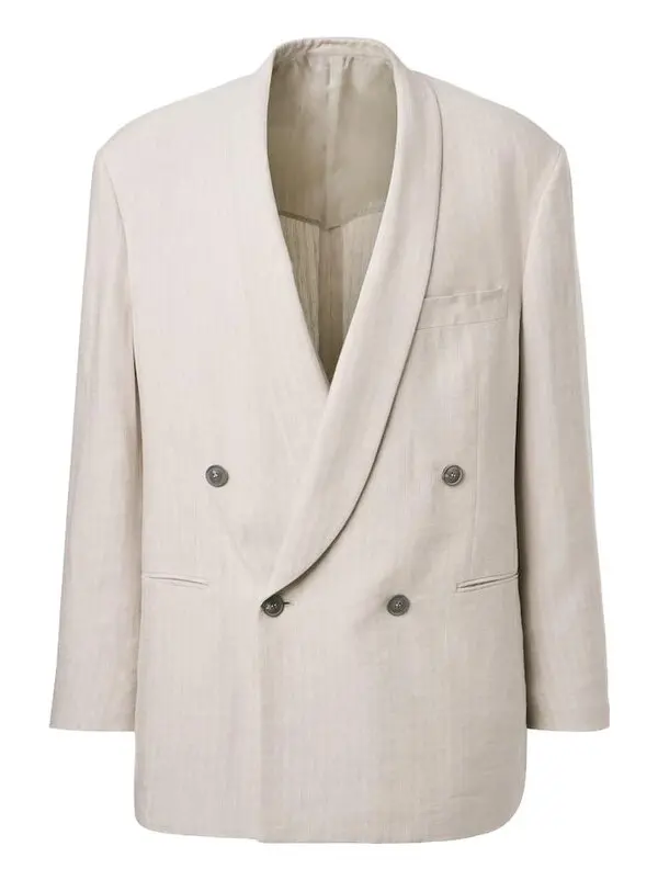 Giorgio Armani Archivio Double-breasted Blazer - Beige