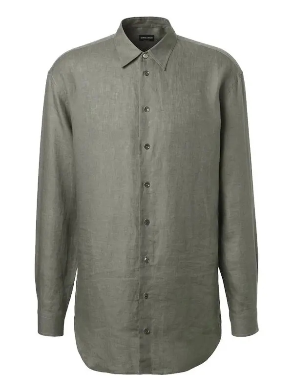 Giorgio Armani Archivio Linen Shirt - Green