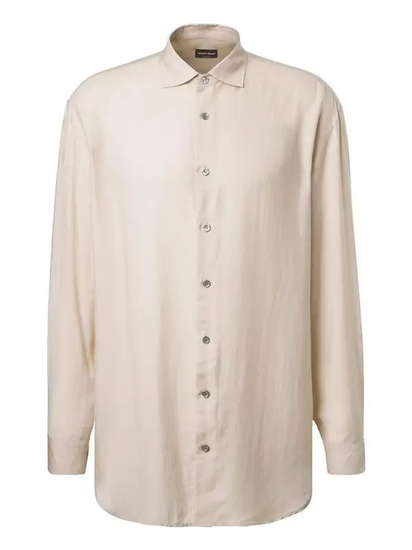 Giorgio Armani Archivio Satin Shirt - Beige