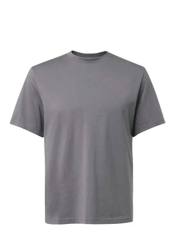 FRAME Cotton Jersey T-shirt - Grey