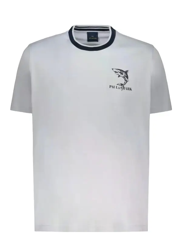 Paul & Shark Logo-print Crew-neck T-shirt - Blue