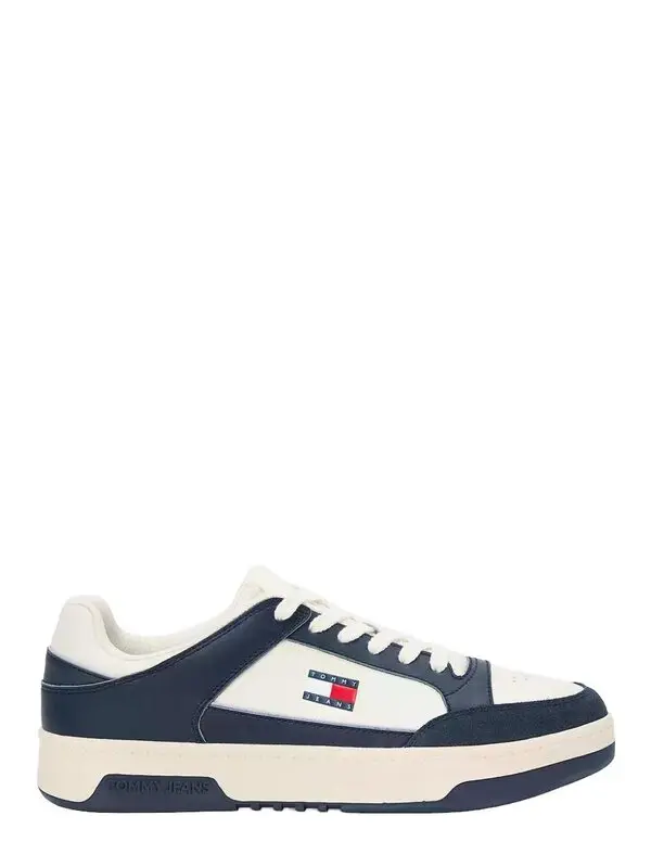 Tommy Hilfiger Panelled Logo-patch Sneakers - Blue