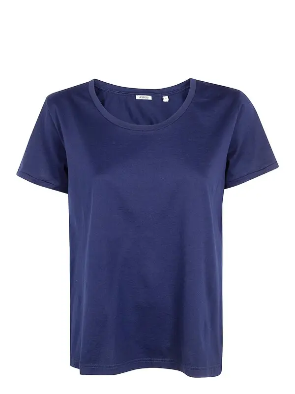 Aspesi Classic Round Neck T-shirt - Blue