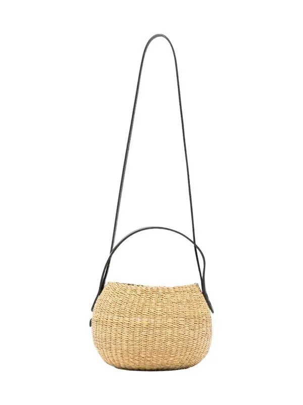 Muuñ Orphee Straw Satchel - Beige