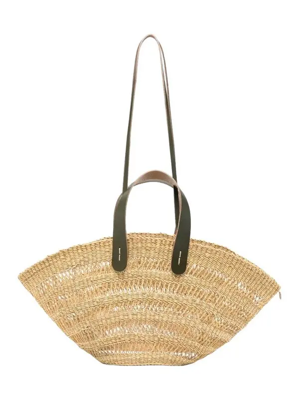 Muuñ Chantelle Straw Shoulder Bag - Beige