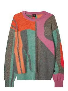 Paul Smith Floral Cotton-mohair Sweater - Green